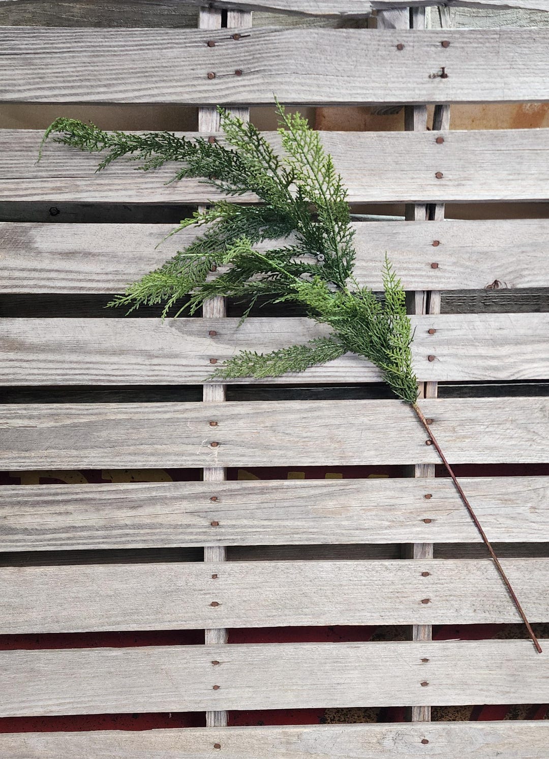 40" Faux Cedar Stem , Faux Pine Greenery Stems , Faux Christmas ...