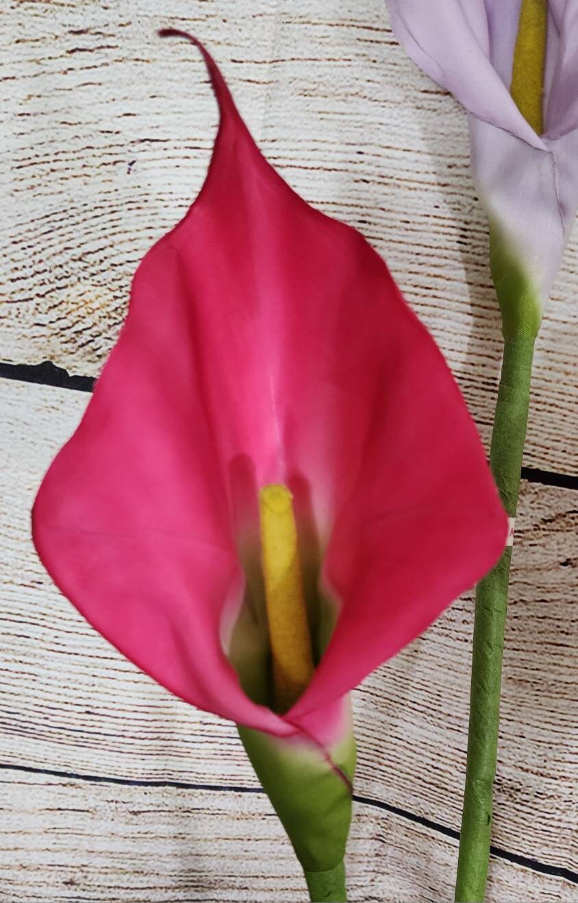 35 Large Fabric Calla Lily Stems X6 Stems Artificial - Etsy