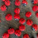 36 Pcs - Mini Artificial Ladybugs - Fake Colored Floral Arrangement ...