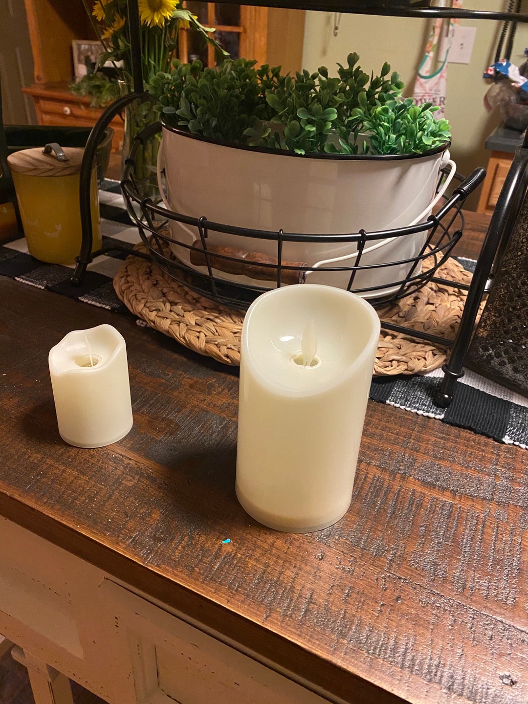 LED Flameless Candle With Swing Flame. - Etsy