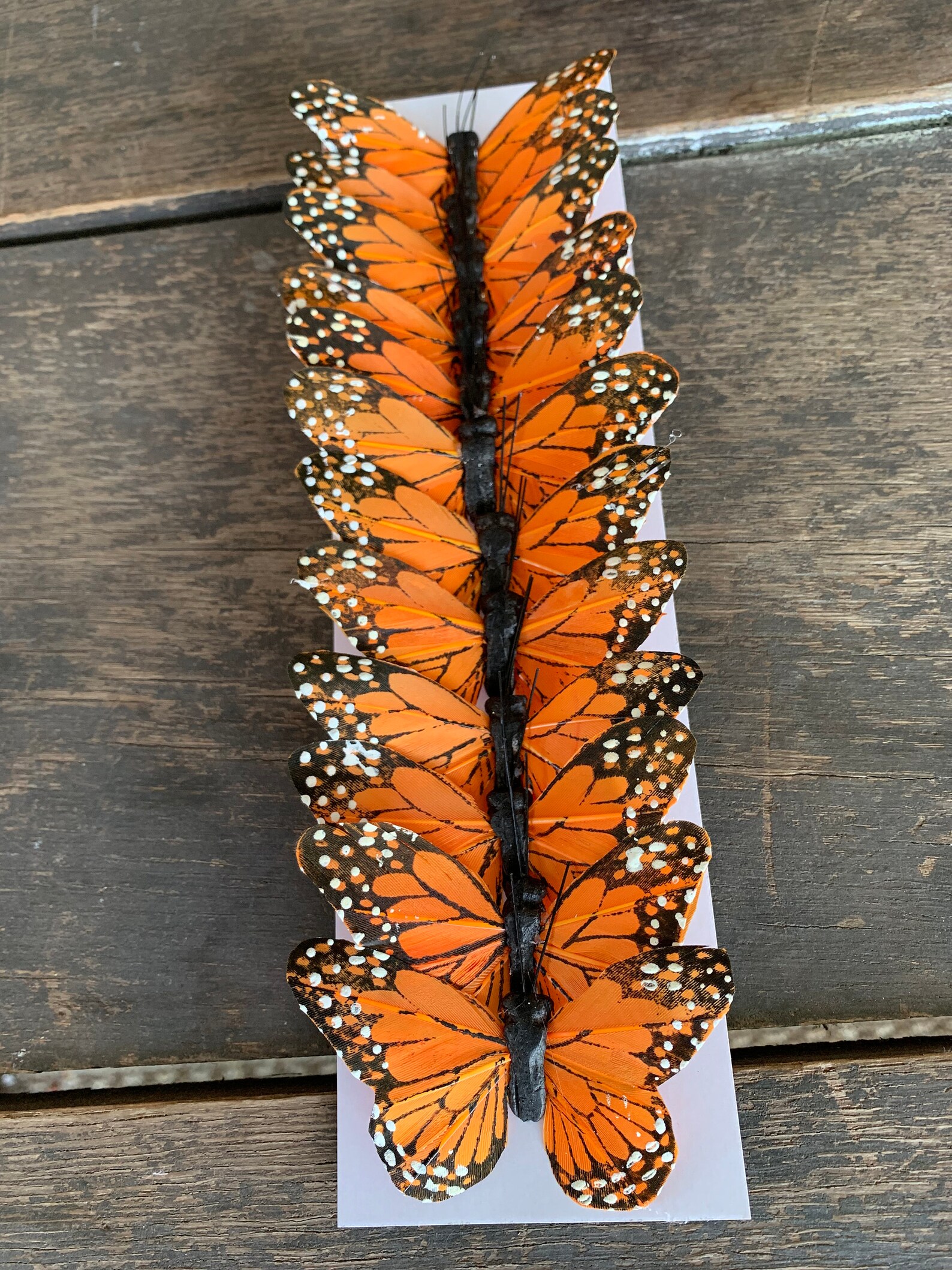 12 Pcs 3 Artificial Orange Butterflies Fake Colored - Etsy