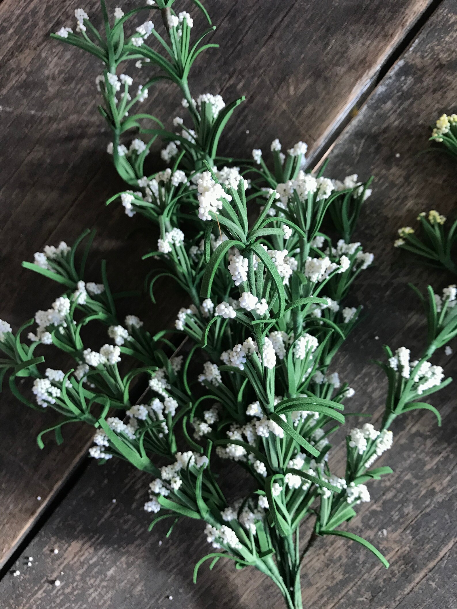 14 Gyp Bush White Yellow Artificial Fake Baby - Etsy