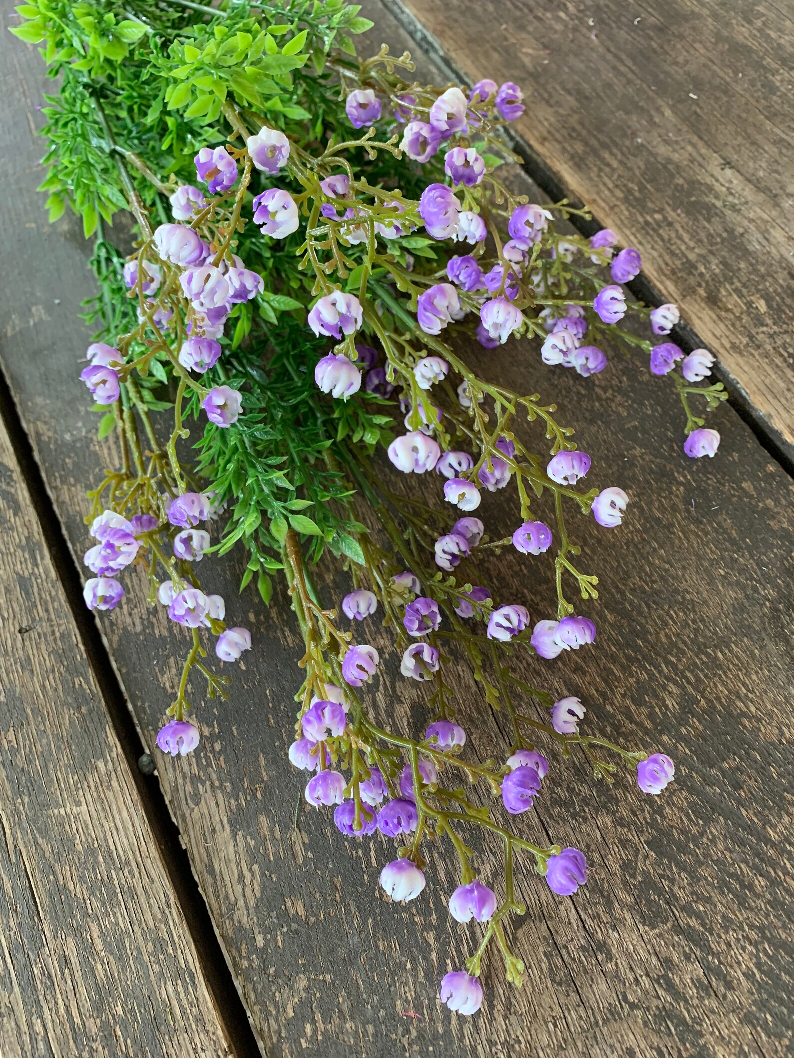 19 Plastic Gyp Bush Purple Lavender White Artificial - Etsy