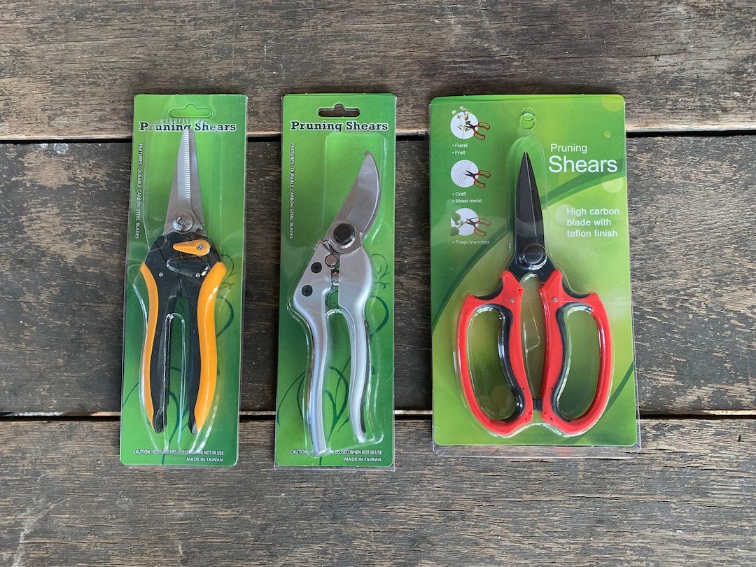 Pruning Shears - Florist Scissors - Cuts Wired Ribbon and Fresh Flowers ...