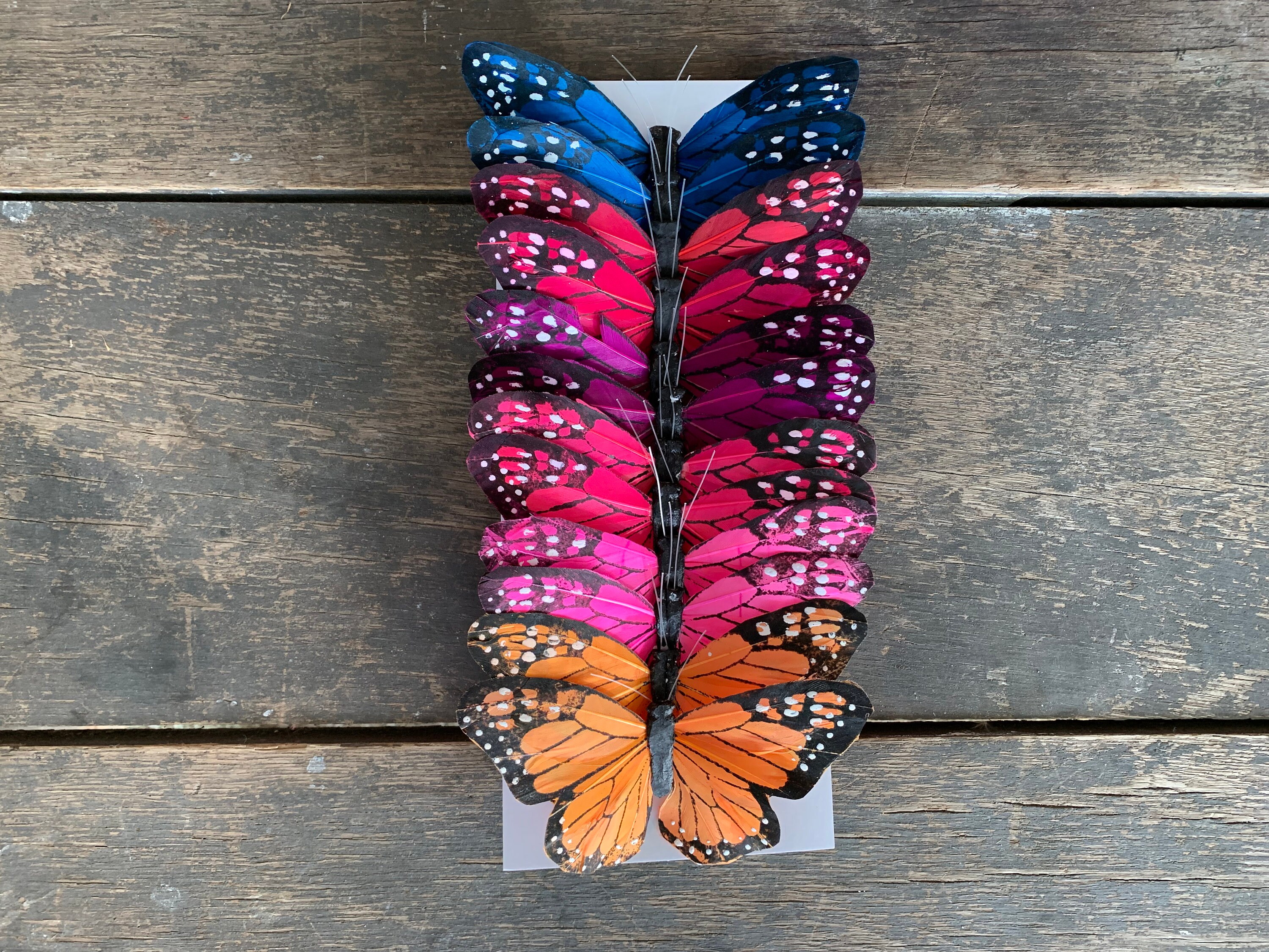 12 Pcs 5 Artificial Assorted Butterflies Colorful - Etsy UK