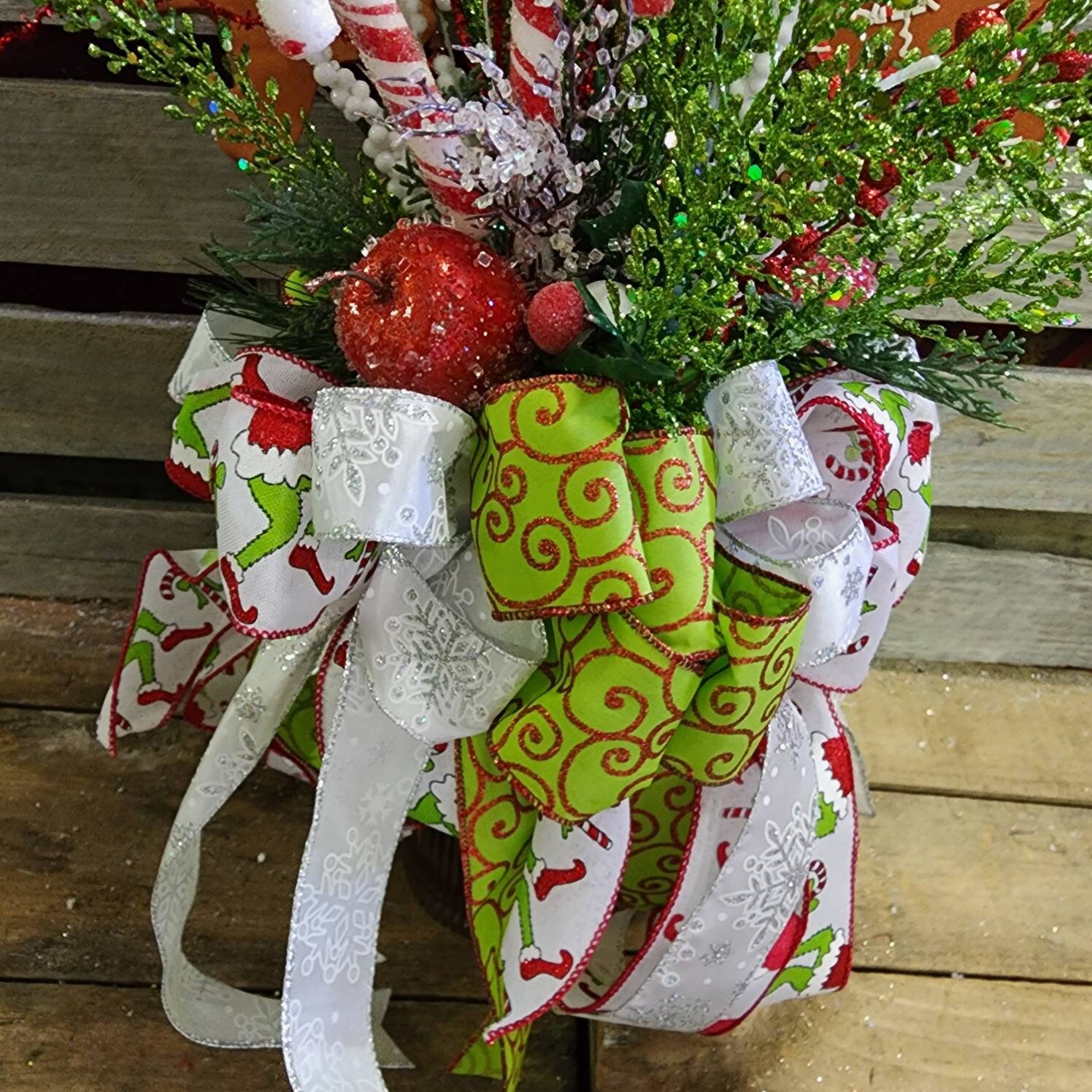 Green Monster Christmas Tree Topper Whimsical 360 Degree - Etsy