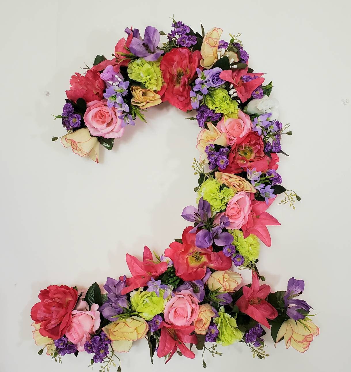 Birthday Numbers Large Floral Numbers Floral Numbers | Etsy