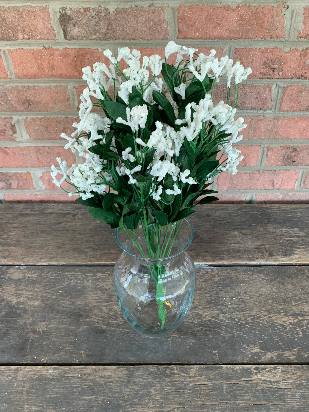 16" Faux Baby's Breath Gyp Bush X14 - White Wedding Filler Arrangement ...