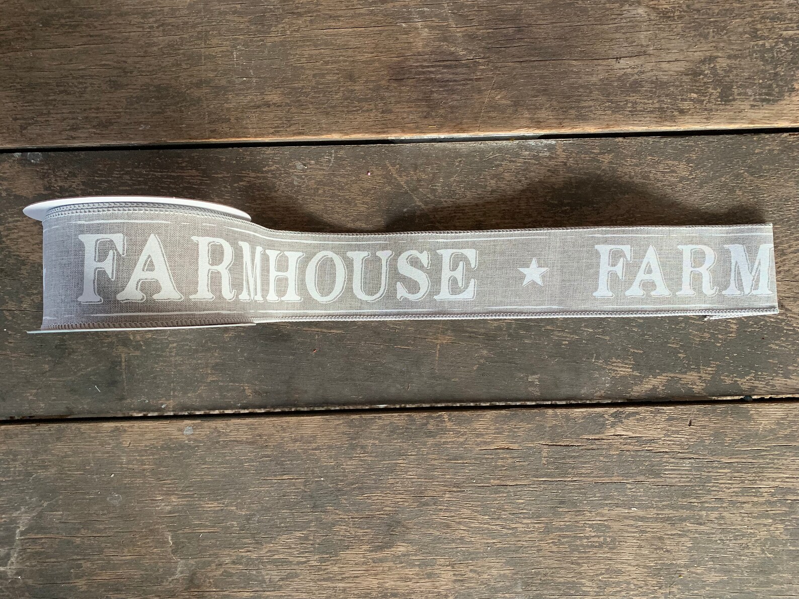 3 COLORS 2.5 10 Yards FARMHOUSE Letters in White - Etsy