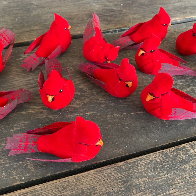 Red Birds in Tree - Etsy
