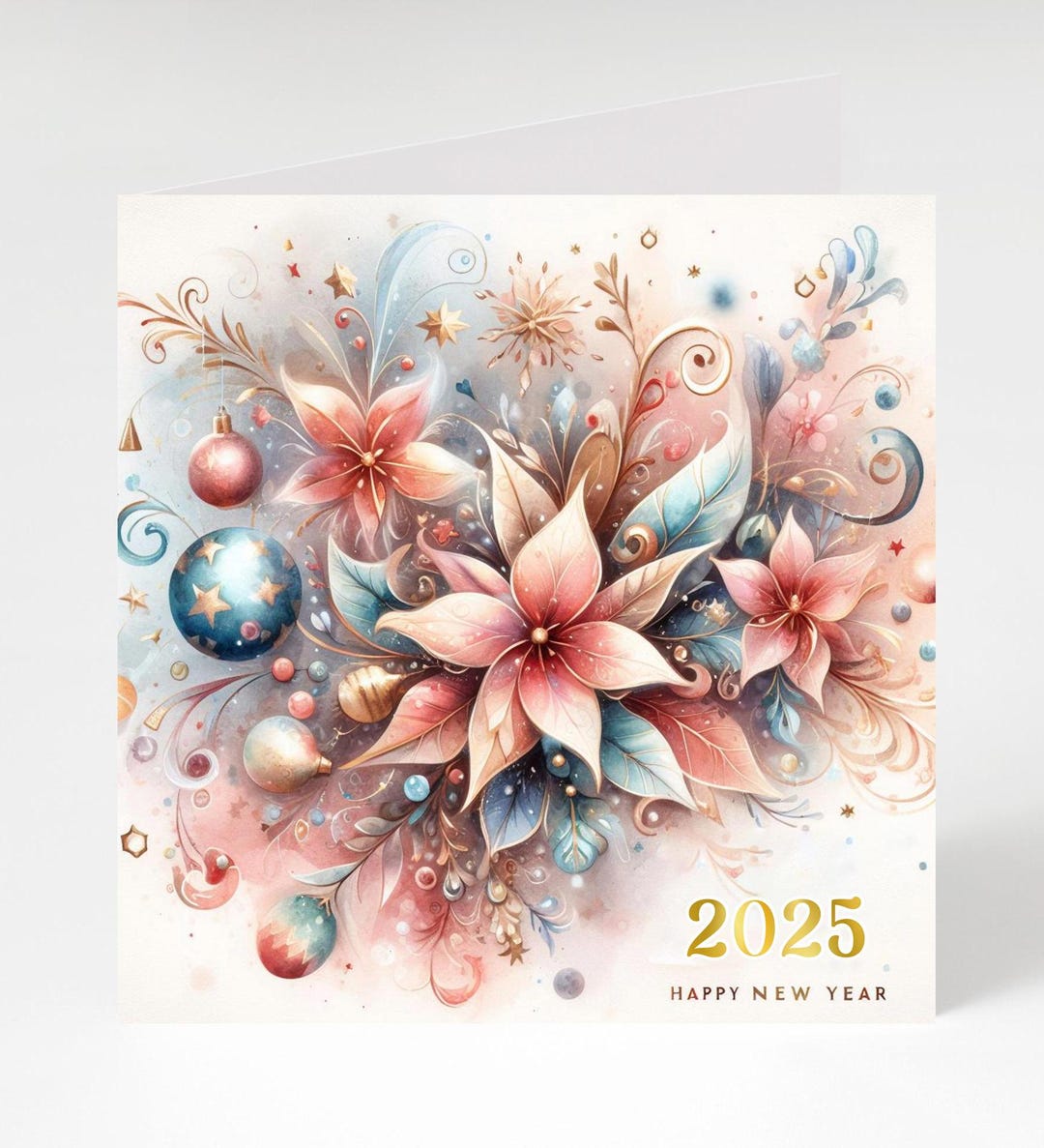 Happy New Year 2025 Card, 2025 New Year Pack of Cards, Multipack 2025 ...