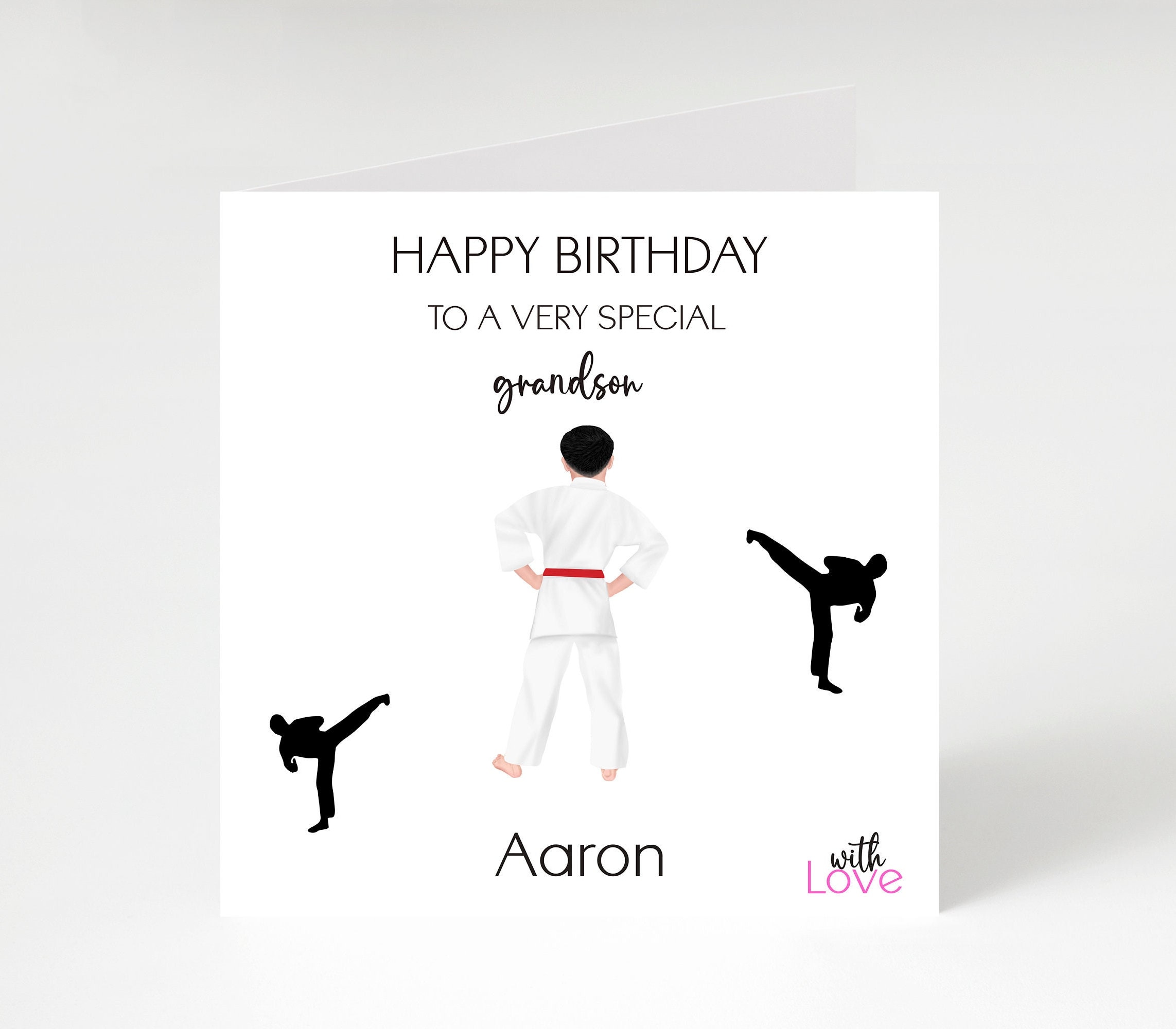 Karate Printable Birthday Cards Ninja Birthday Party Reconizable