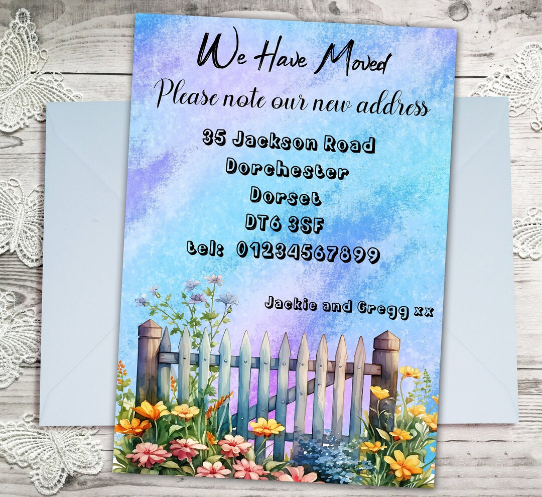 We Have Moved Cards, I've Moved Cards, New Address Announcement Cards ...