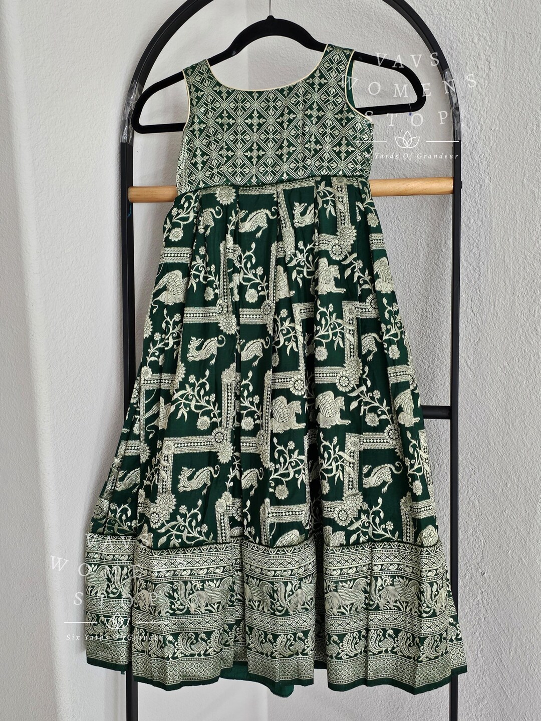 Benarasi Long Frock With Overcoat Model Blouse Suitable for Girls 4 ...