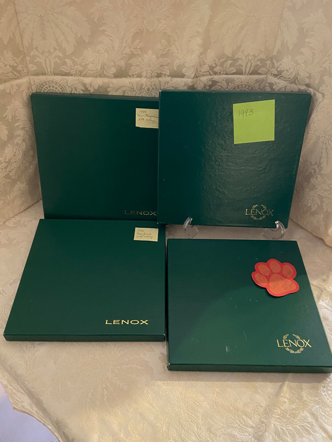 Boxes and Info for Lenox Colonial Christmas Wreaths 10.5 - Etsy