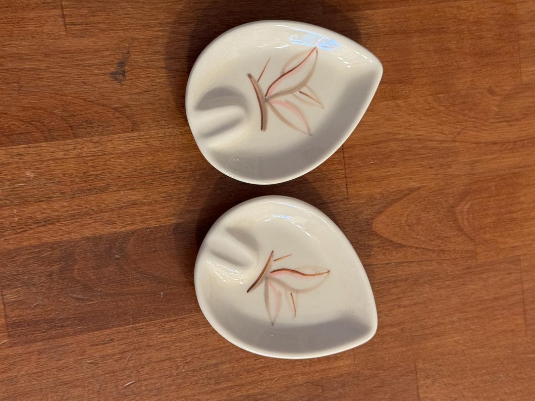 VTG Mid Century Dragon Flower by Winfield Small Ashtrays or Salt Spoon ...