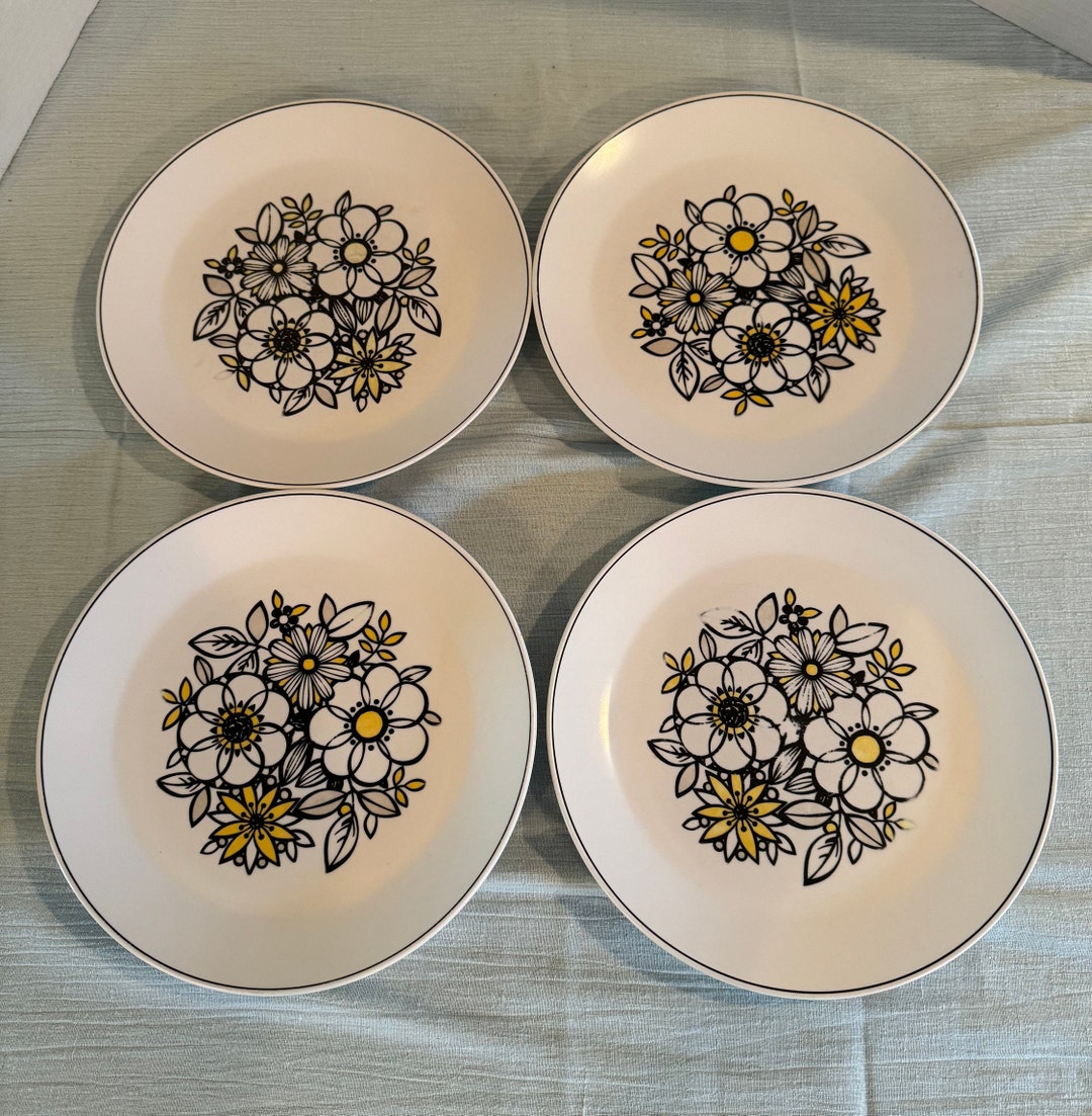 VTG 1970s Noritake Progression China “tressa” 10 1/4” Dinner Plates ...