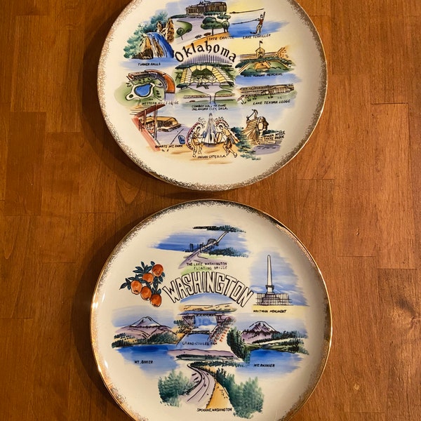 Souvenir Washington State Plates - Etsy