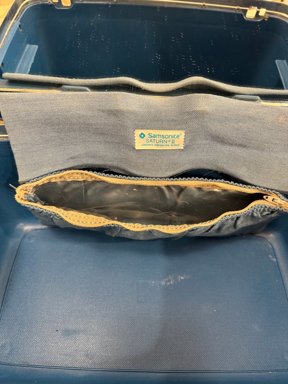 1960s blue Samsonite “Saturn ll” train case with tray… - Gem