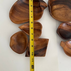VTG Monkey Pod Bowls in Various Shapes and Sizes, Set of 7 - Etsy