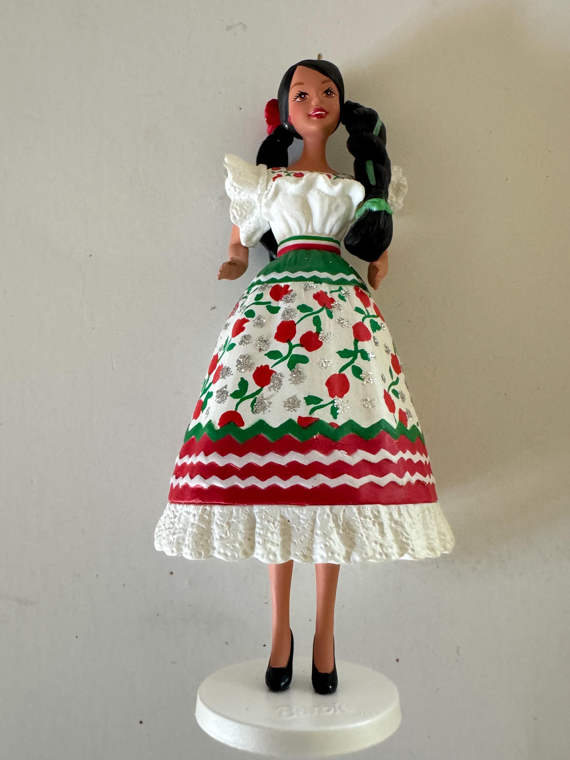 1998 Hallmark DOLLS of THE WORLD Keepsake Christmas Ornament, mexican Barbie in Original Box - Etsy