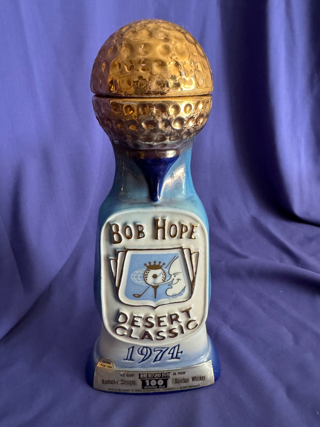 Jim Beam 1974 Bob Hope 15th Annual Desert Classic Empty Decanter - Etsy