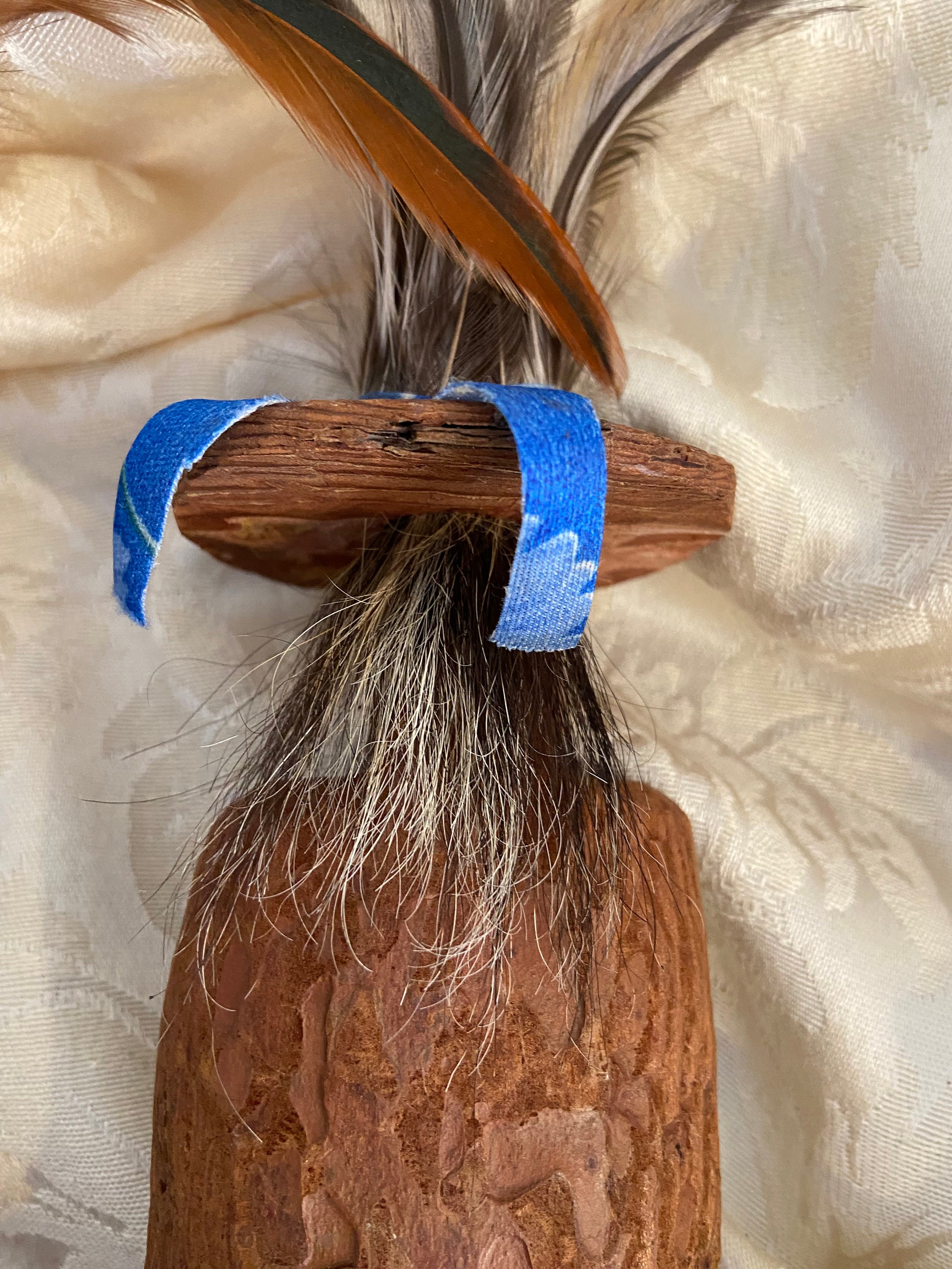 TARAHUMARA Indian Bark Man and Woman Dolls Primitive Hand Carved Wood ...