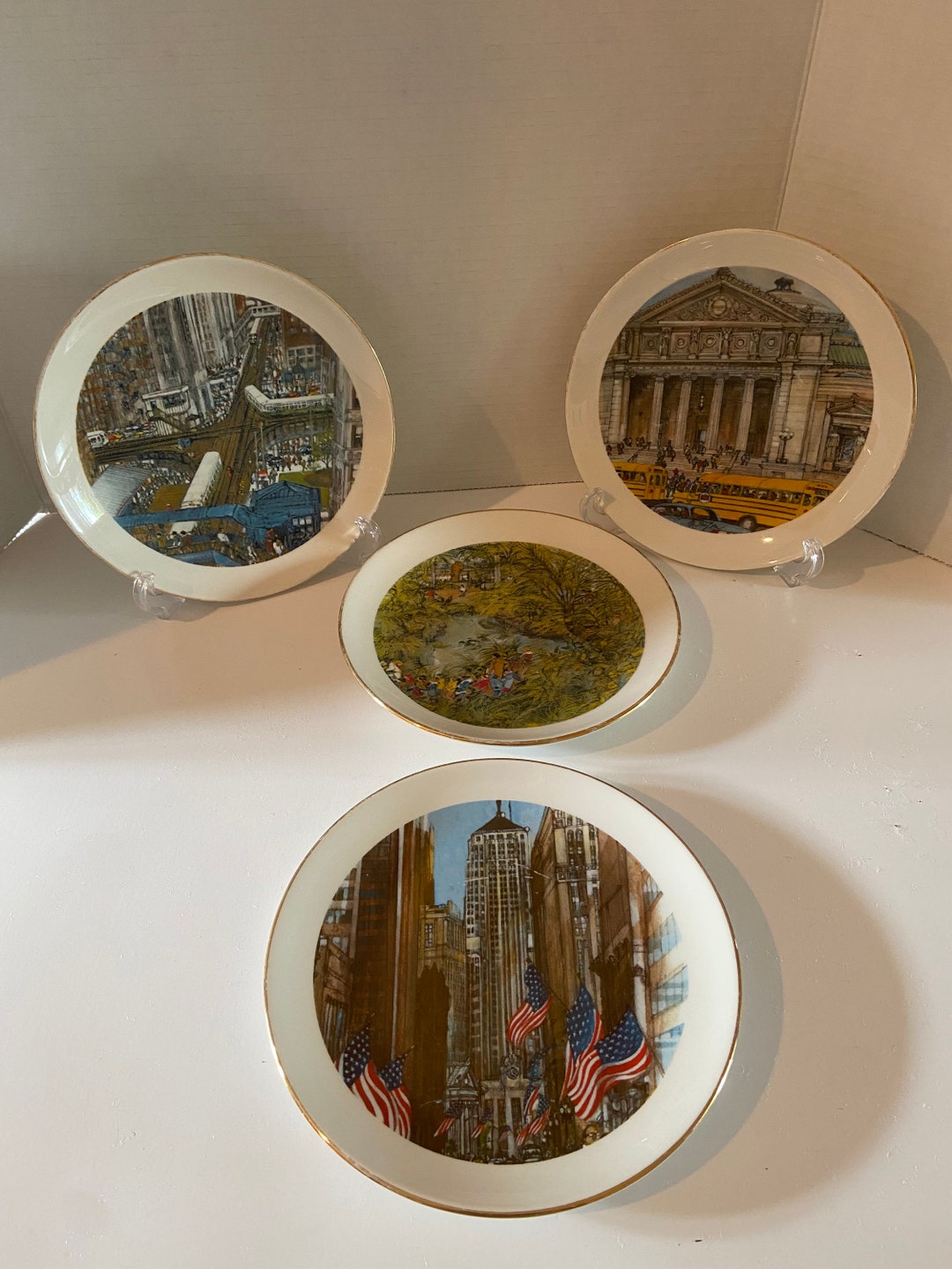 VTG Set of 4 Chicago Collectors Plates, One From 1978, Two From 1979 ...