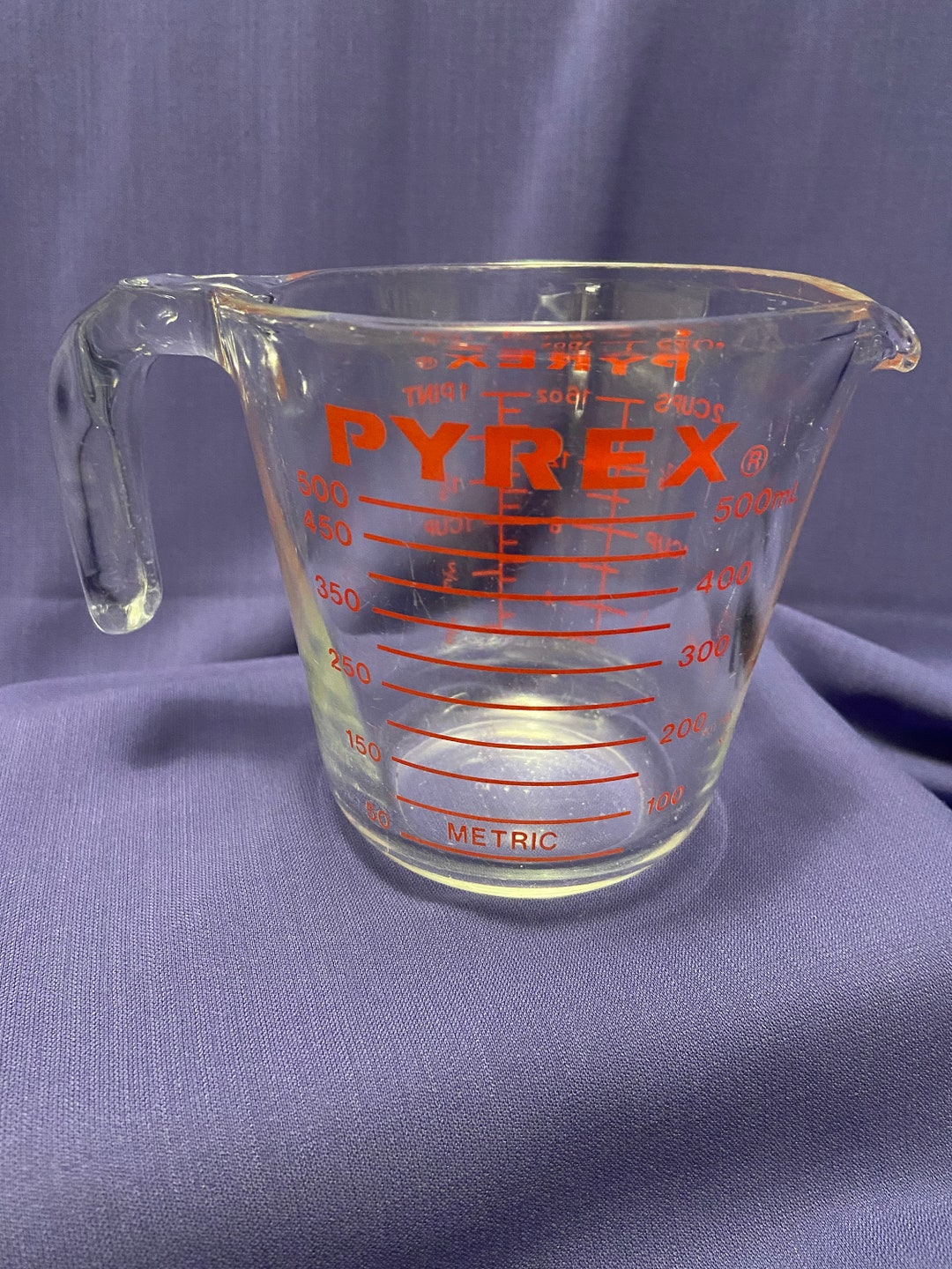 Pyrex Vintage Glass Measuring 2 Cup Pitcher Open Handled From the 1980s ...
