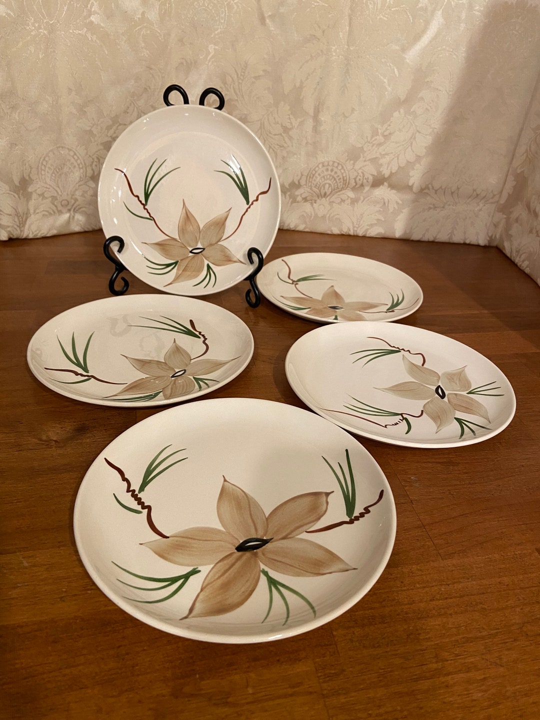 VTG 7 3/4” American Heritage Dinnerware Hand Painted Magnolia Design ...