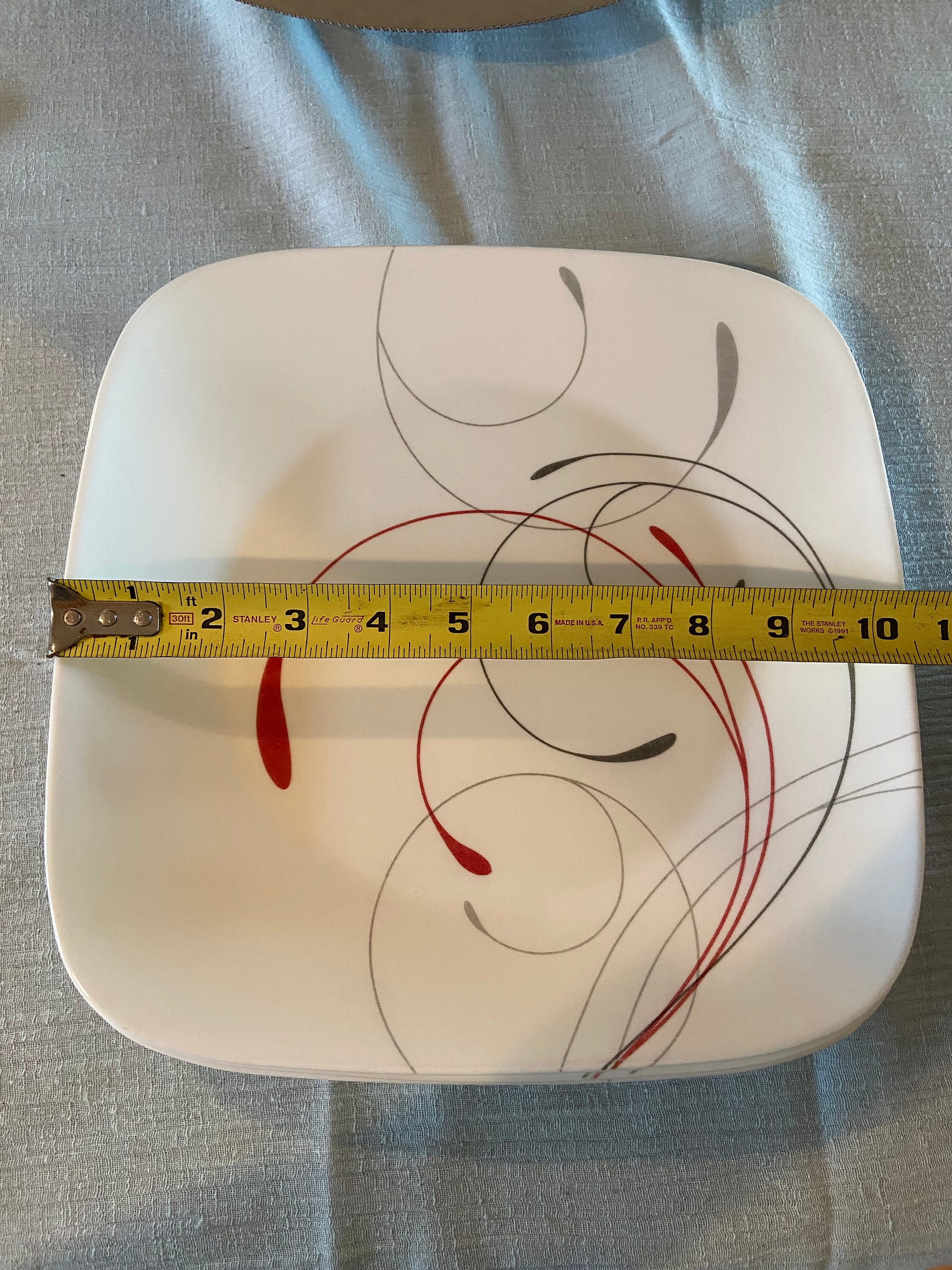 Corelle 10 Splendor Square Dinner Plates Set of 4 - Etsy