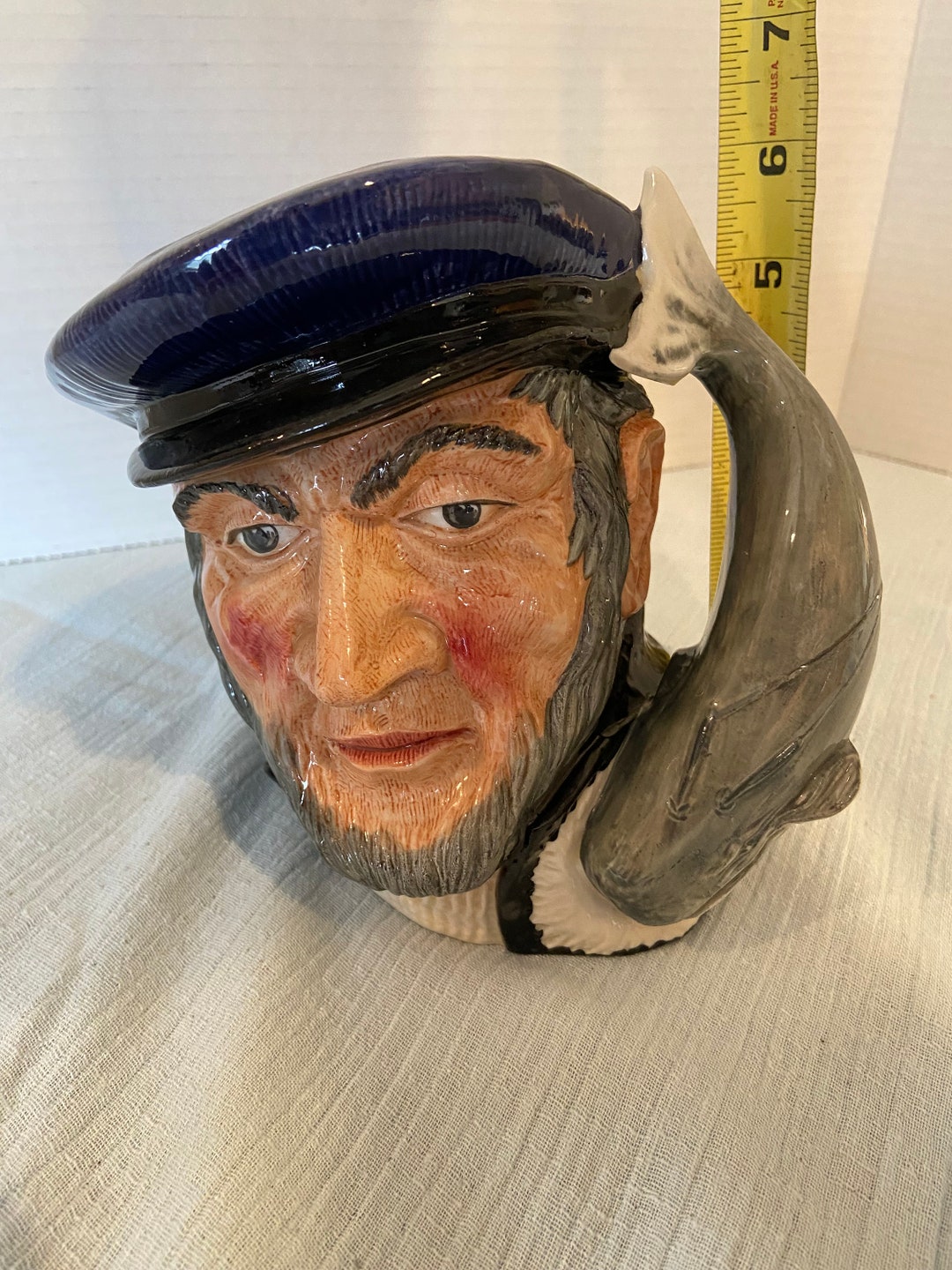 VTG 1958 Capt Ahab With a Whale Handle Royal Doulton Toby Jug/ Mug - Etsy