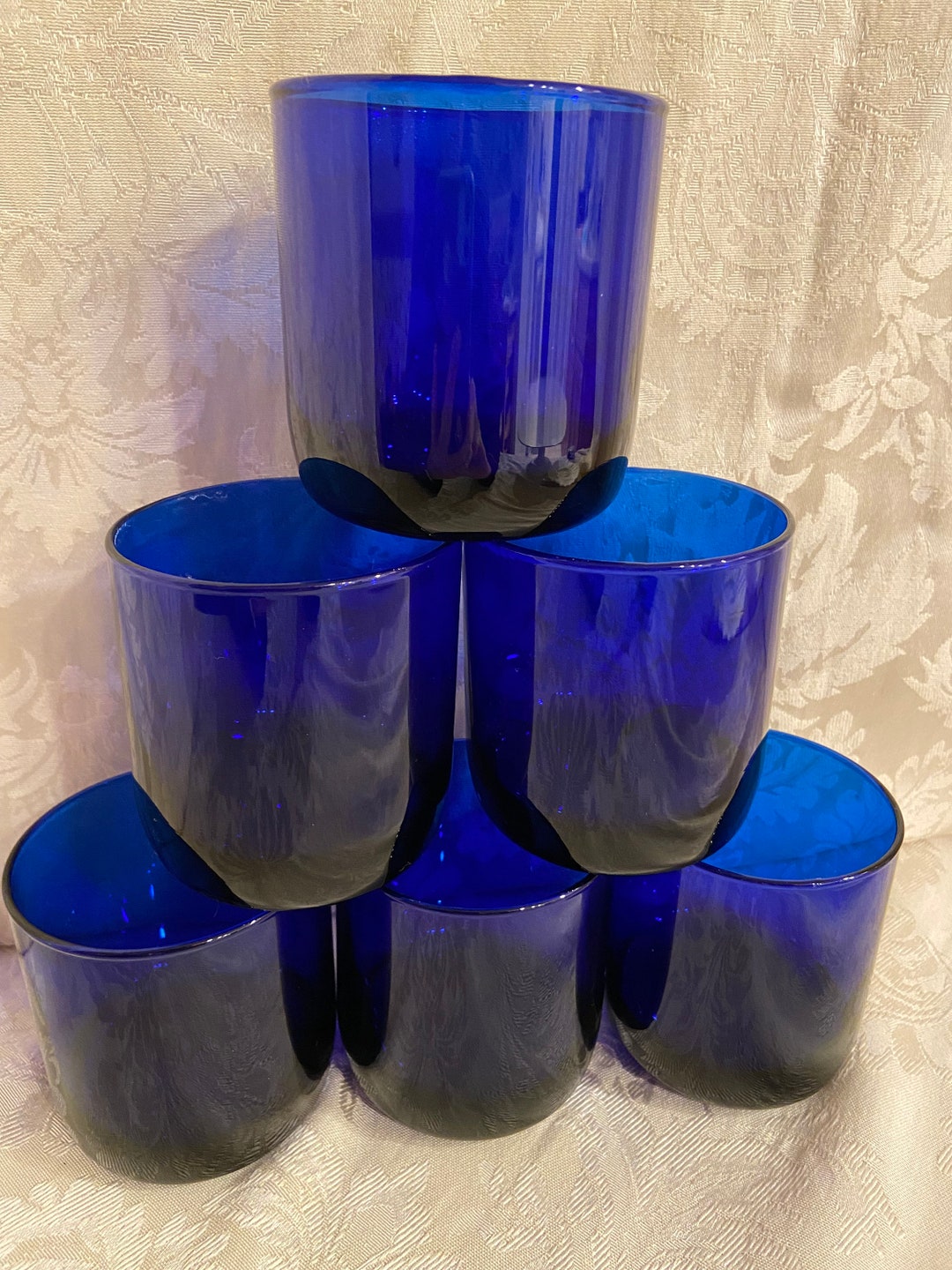 VTG 6 Libby Metropolitan Cobalt Blue 10oz. Low Ball/ Juice Glasses - Etsy