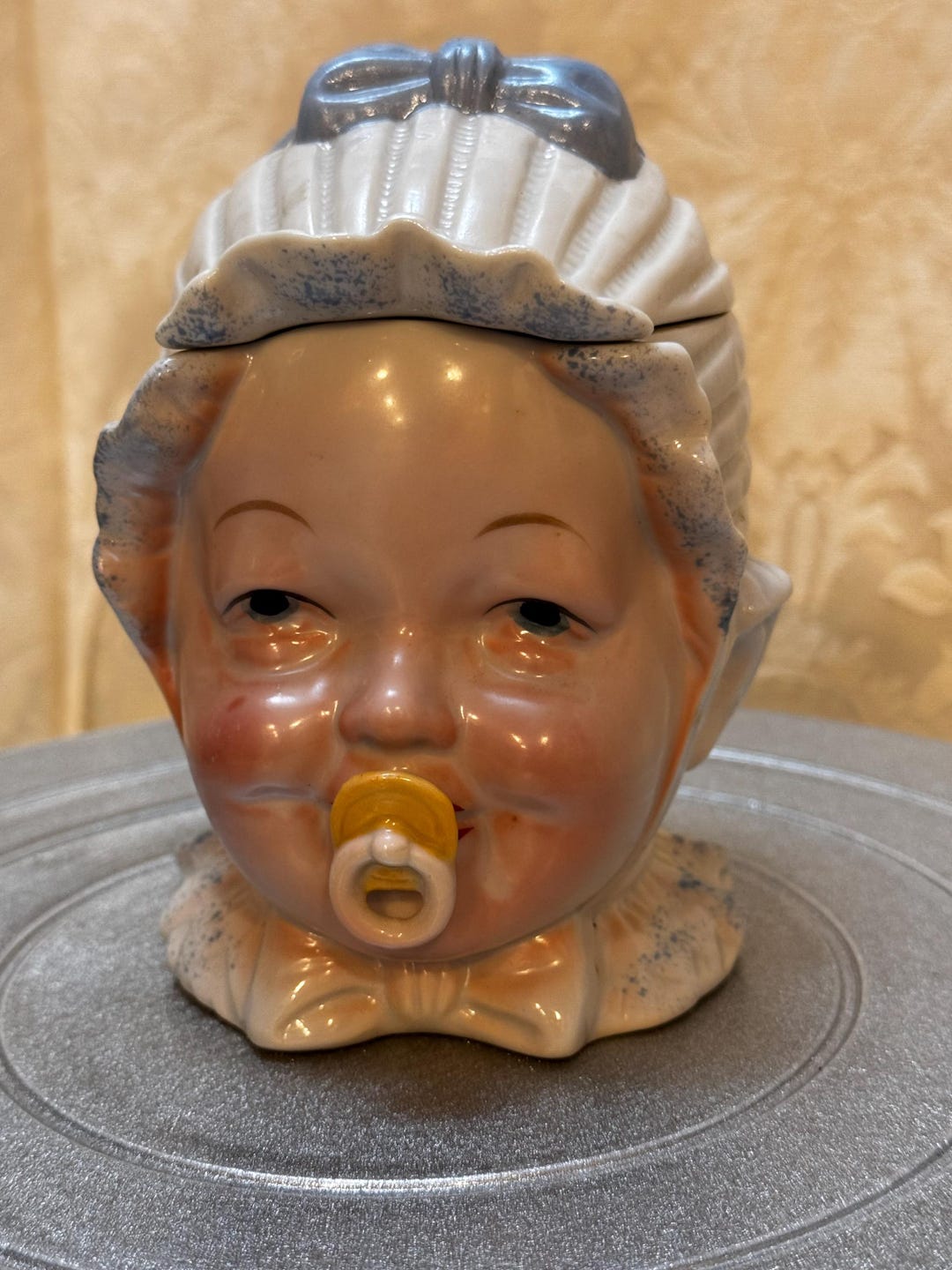 Antique German Porcelain Realistic Looking Baby's Head Sucking a ...