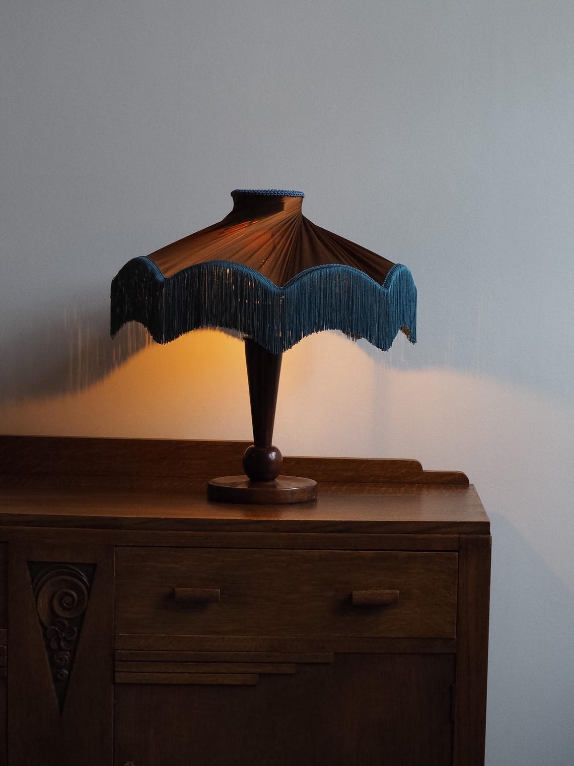 Walnut & Dusk Willow Lampshade - Etsy