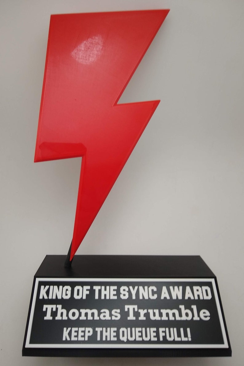 Custom Superhero Lightning Bolt Trophy - Etsy
