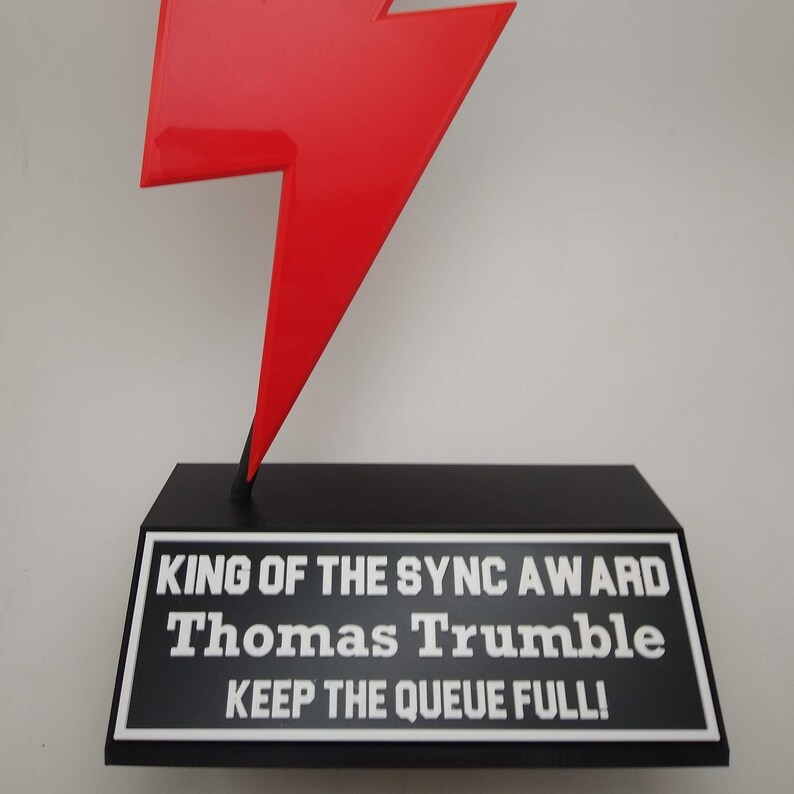 Custom Superhero Lightning Bolt Trophy - Etsy