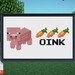 Minecraft Pig Cross Stitch Pattern - PDF Download - Etsy