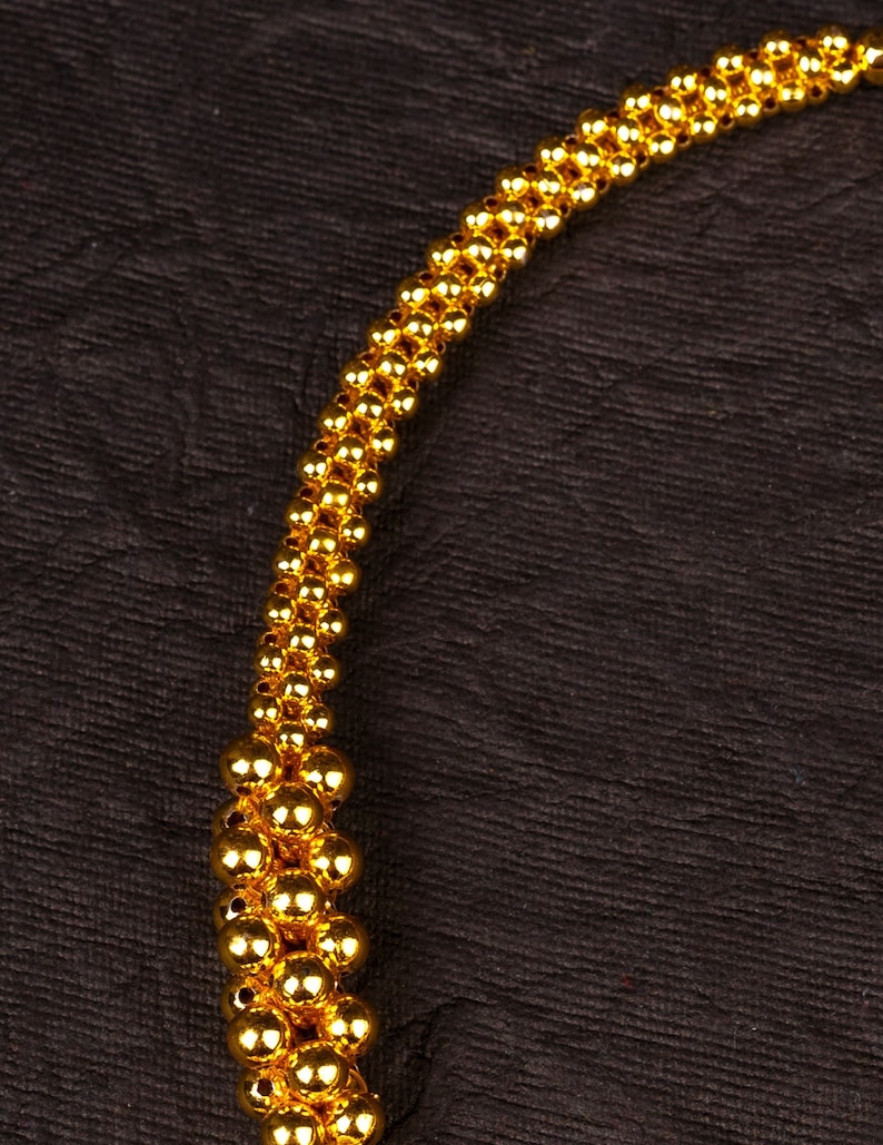 Gold Plated Thushi Necklace - Traditional Maharashtrian Jewelry - Etsy