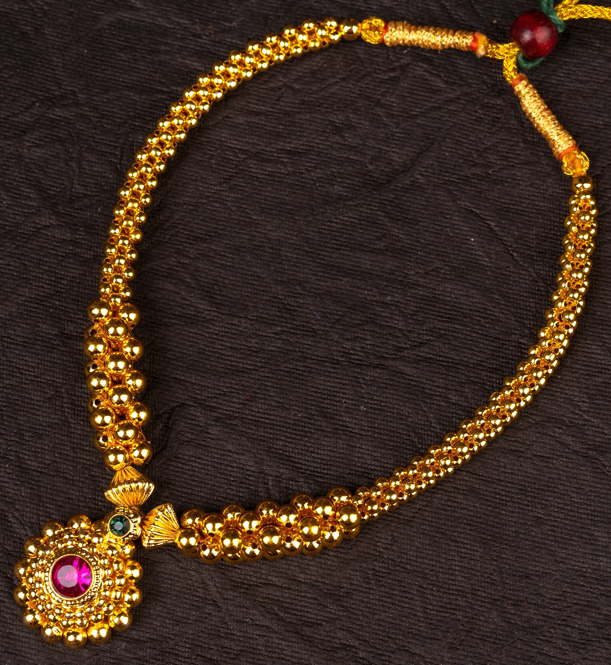 Gold Plated Thushi Necklace - Traditional Maharashtrian Jewelry - Etsy