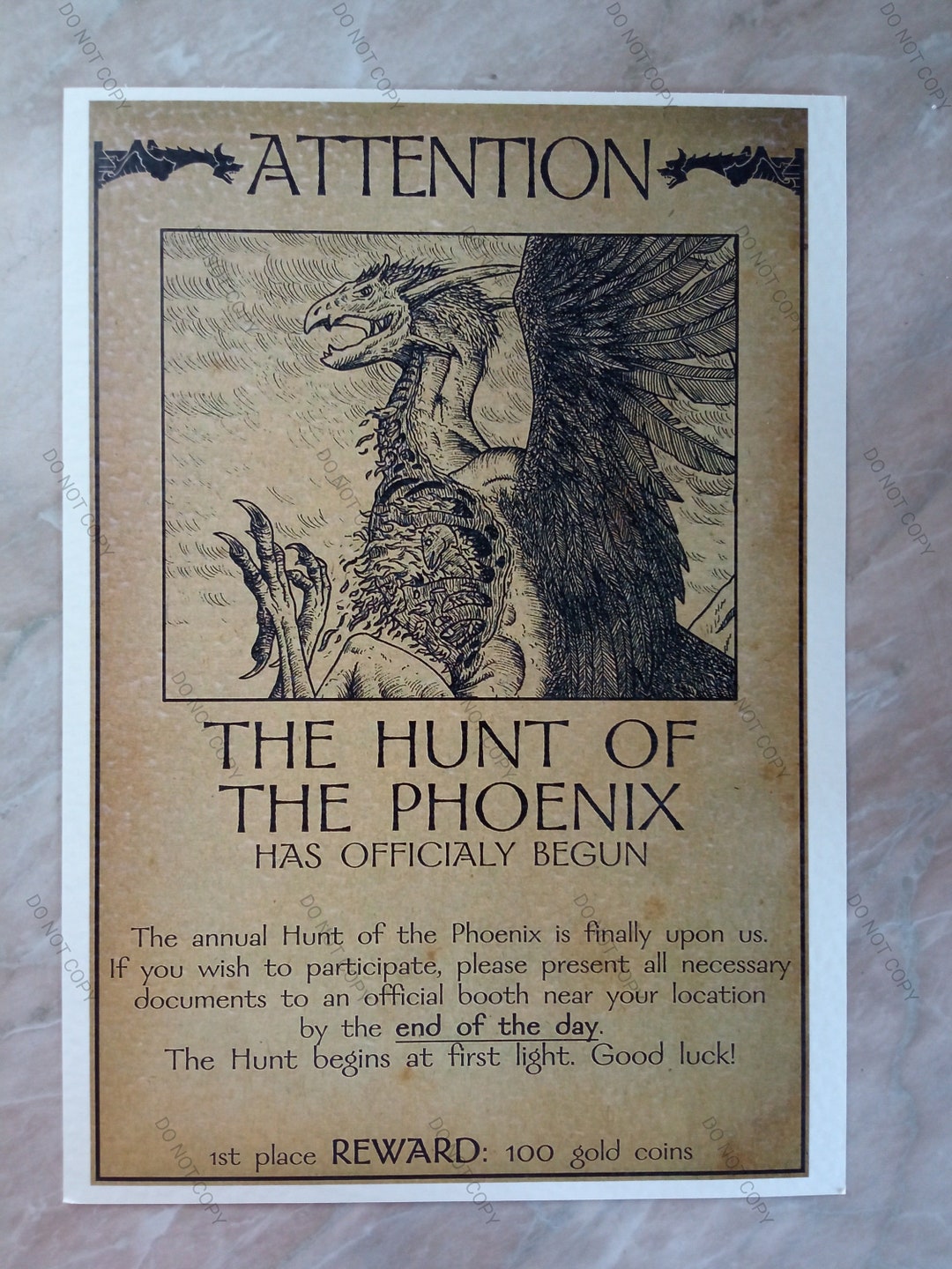 The Phoenix Ink Art A4 Print - Etsy