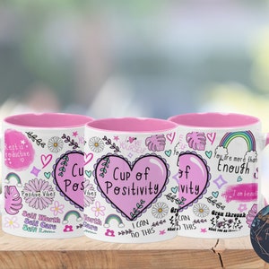 Positivity Mug, Positivitea Mug, Daily Affirmations Mug, Inspirational ...