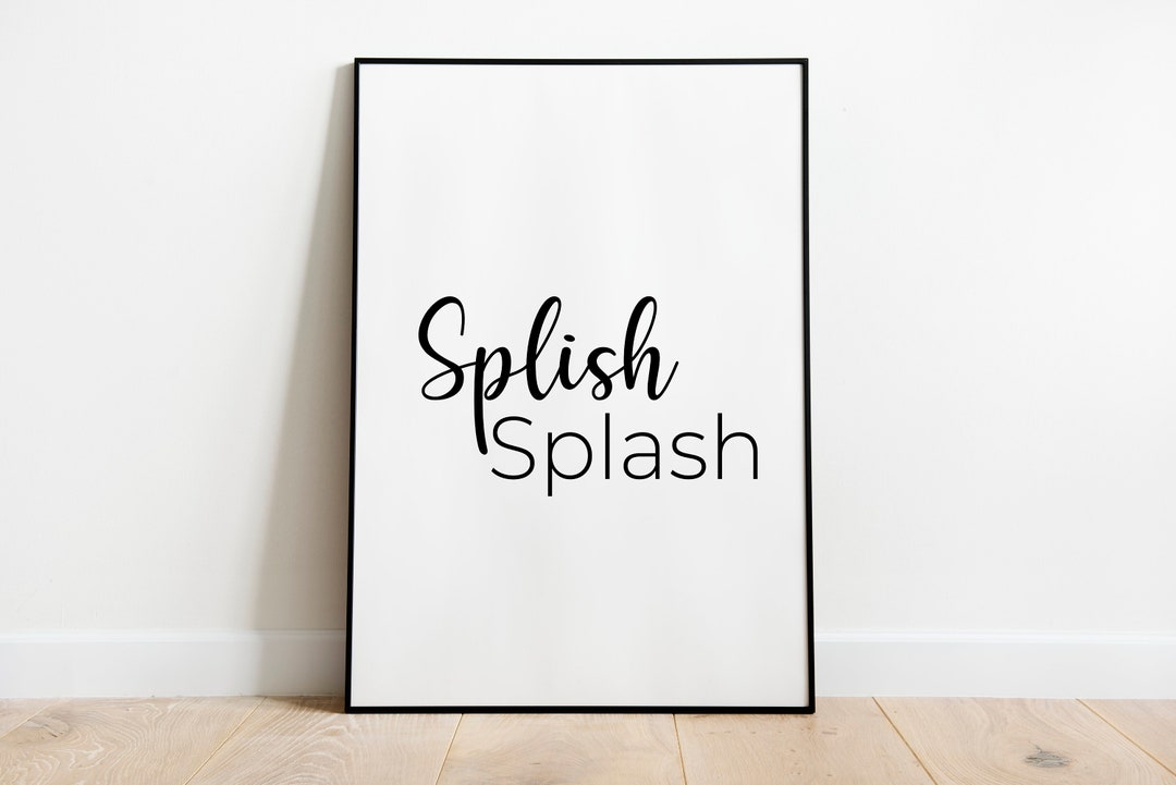 Splish Splash Professional Print A3/A4, Home Decor, Kitchen Print, Wall ...