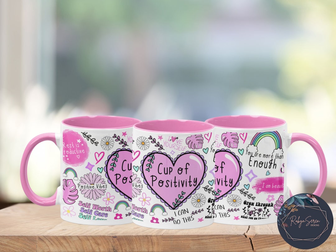 Positivity Mug, Positivitea Mug, Daily Affirmations Mug, Inspirational ...