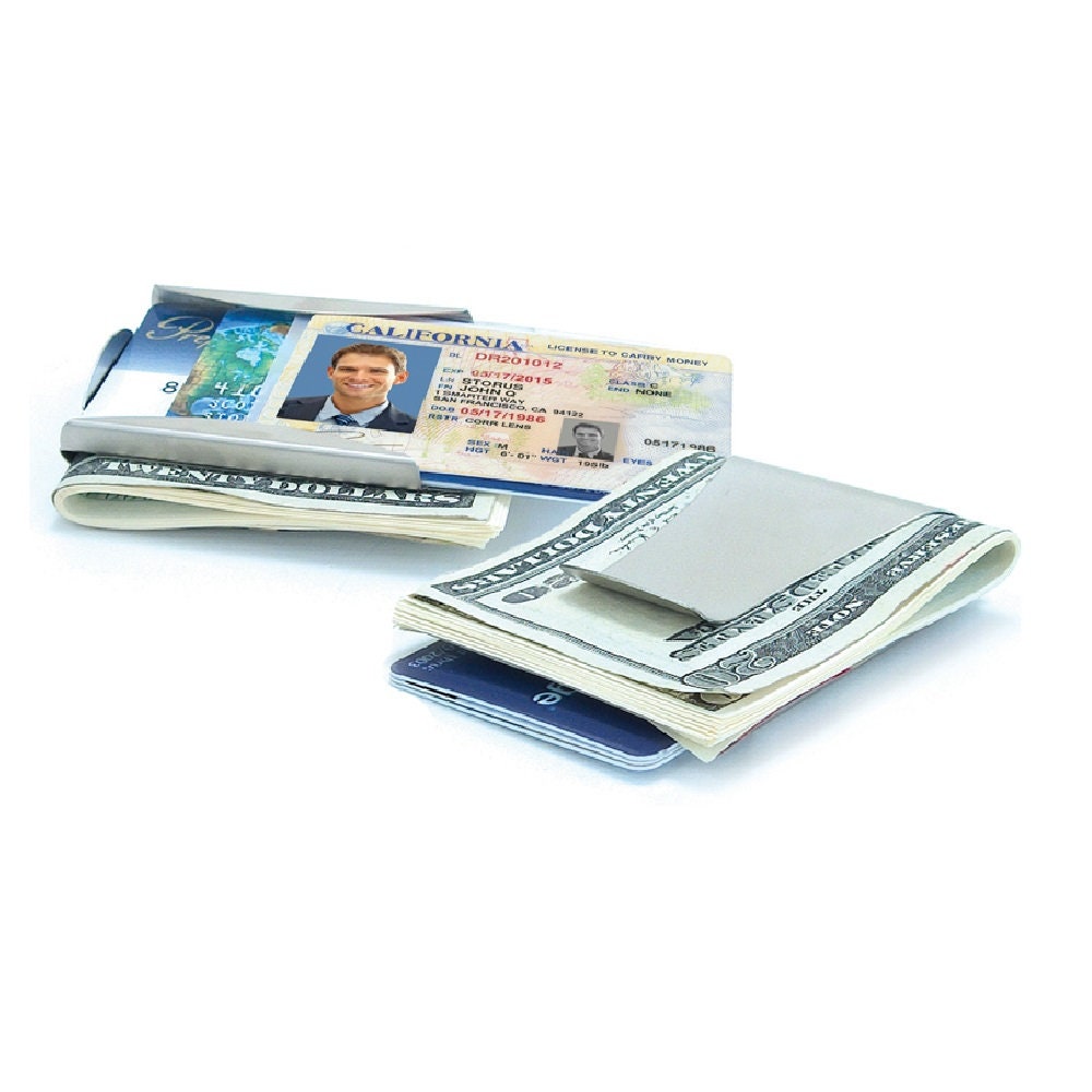 Storus® Smart Money Clip® Card Holder Slim Double-sided | Etsy