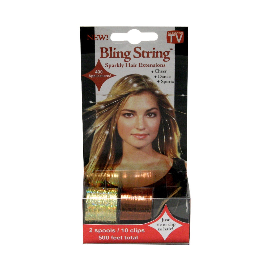 Mia Bling String Sparkly Hair Tinsel Hair Extensions, Hair Accessory ...