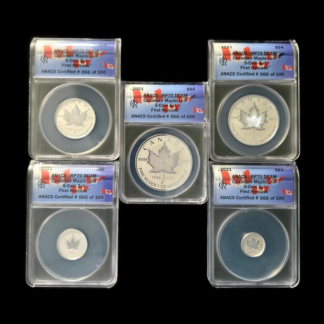 2021 Canada Maple Leaf Fractional Set RP70 First Release - Etsy