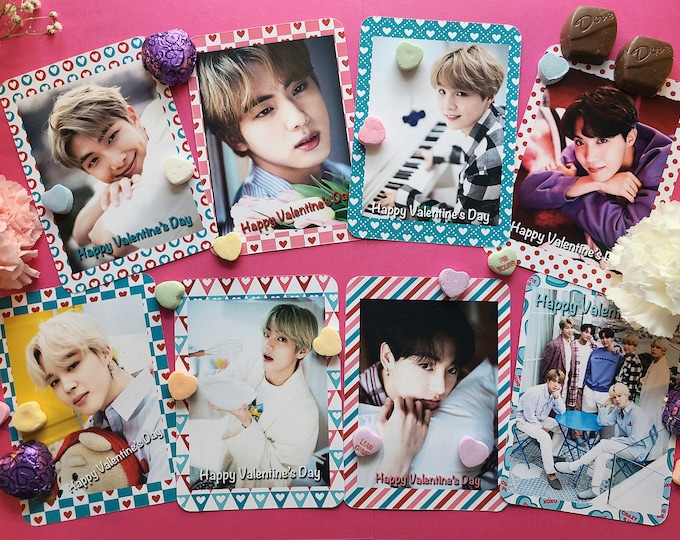 BTS Printable Valentine's Day Cards - Etsy