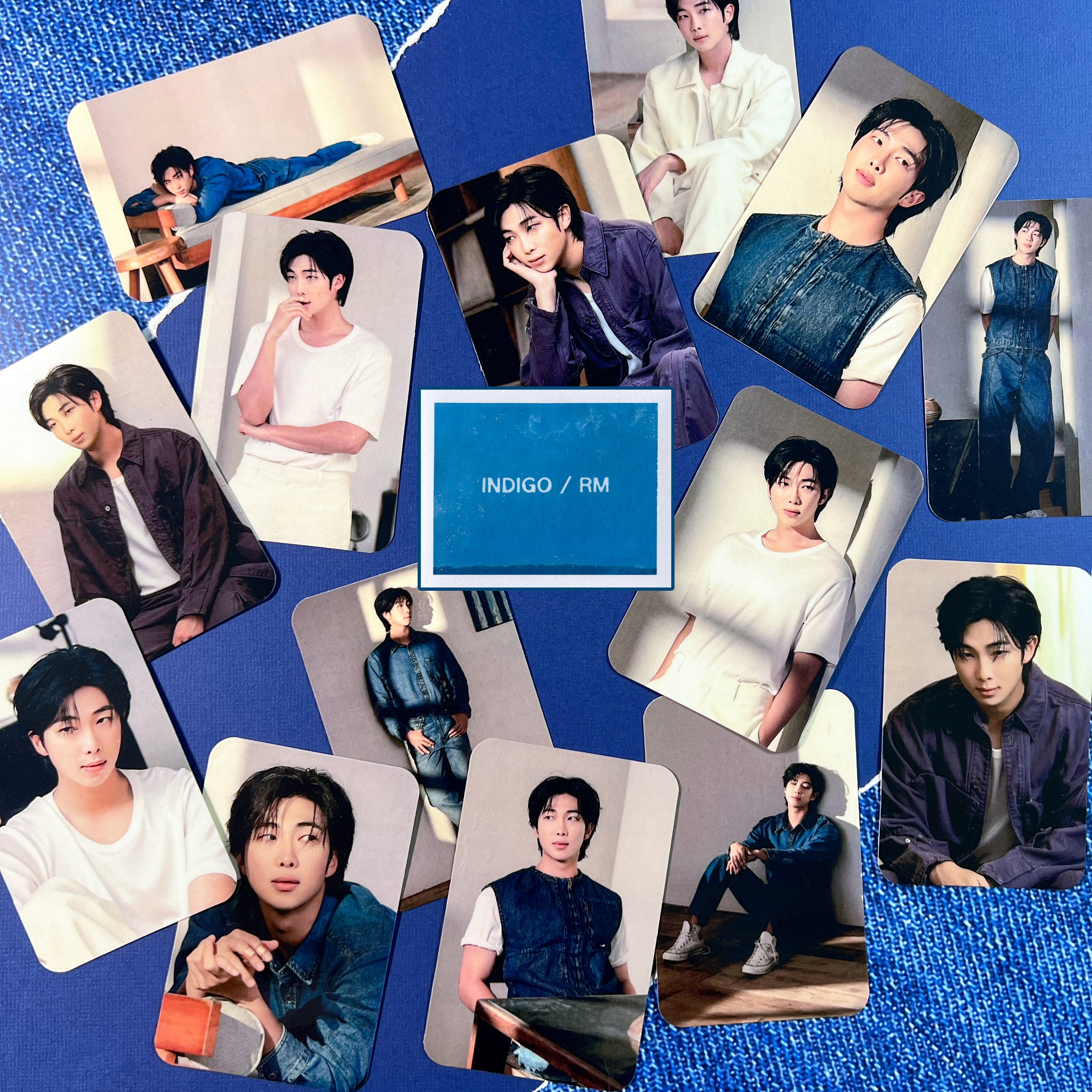 Indigo by RM Handmade Photocard Sets - Etsy