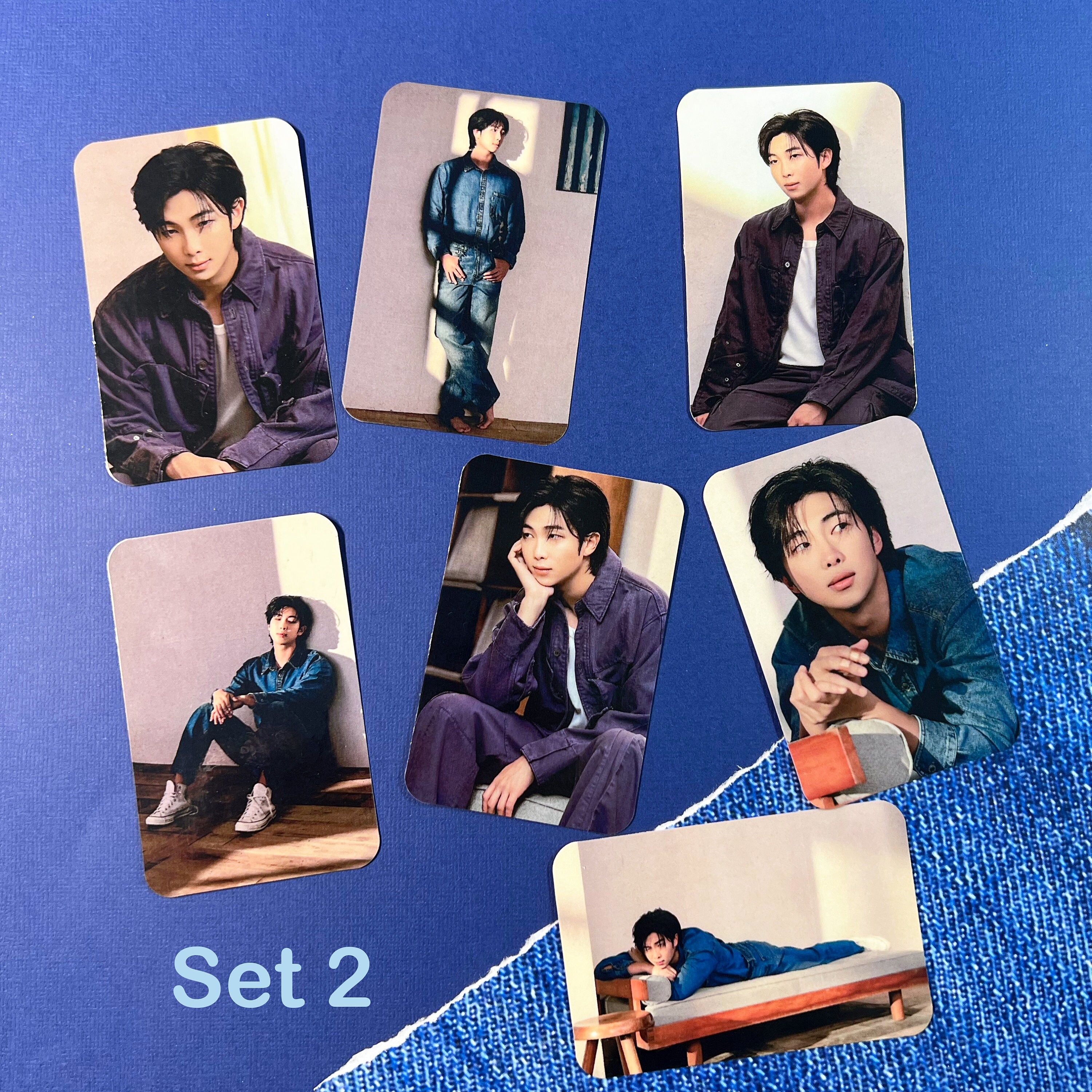 Indigo by RM Handmade Photocard Sets - Etsy